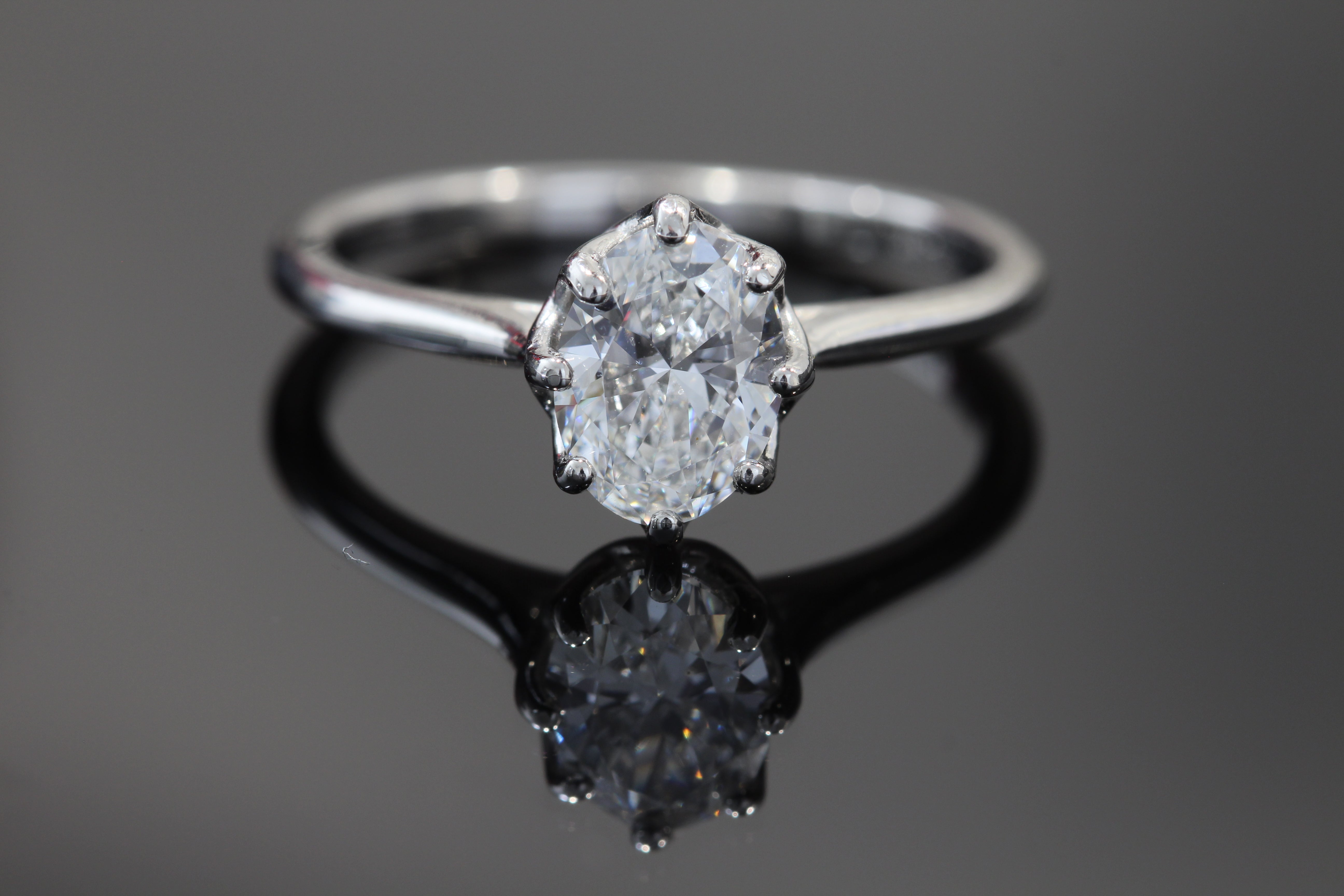 Platinum lab diamond engagement ring – Fort Richmond Jewellers
