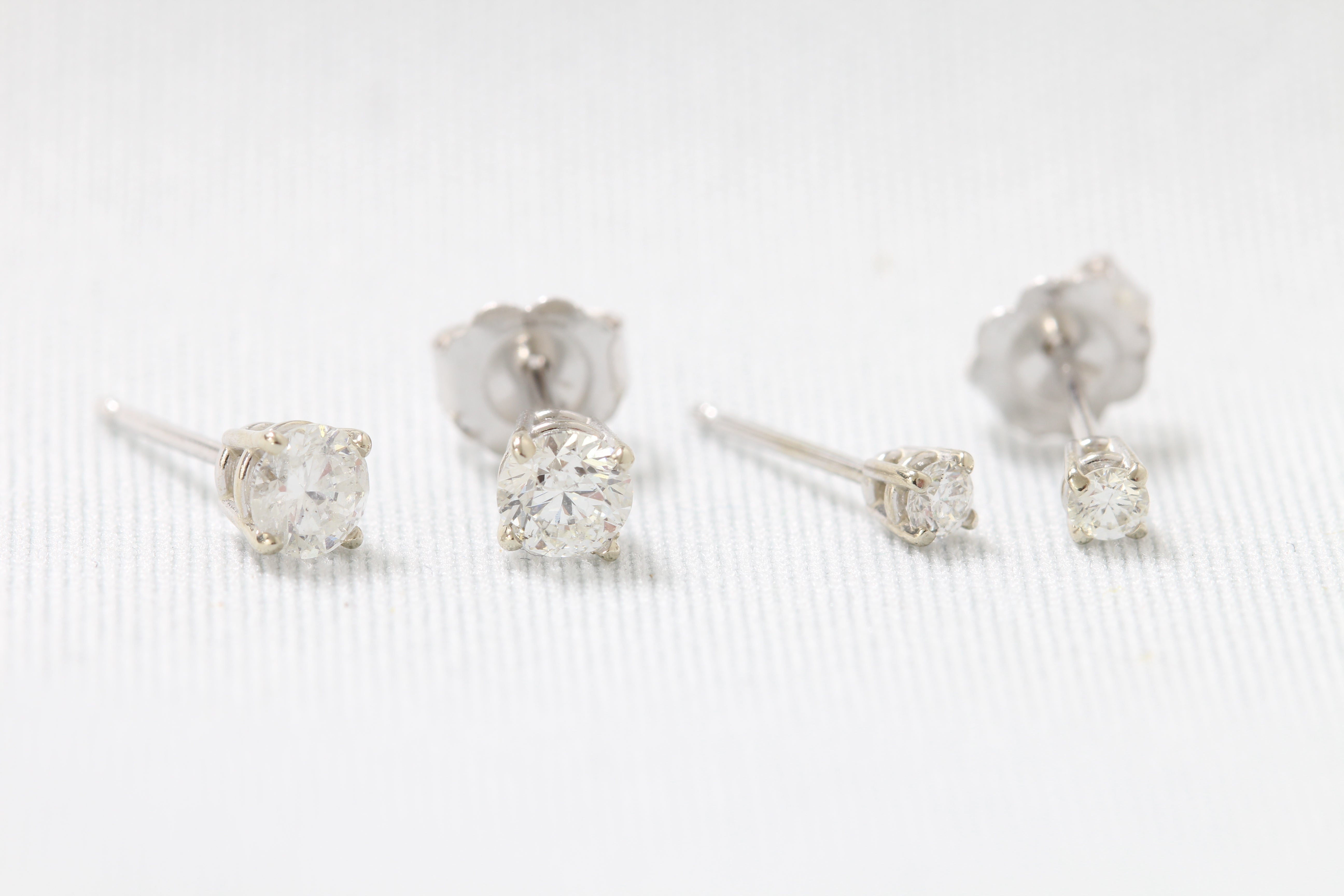 14k diamond studs – Fort Richmond Jewellers